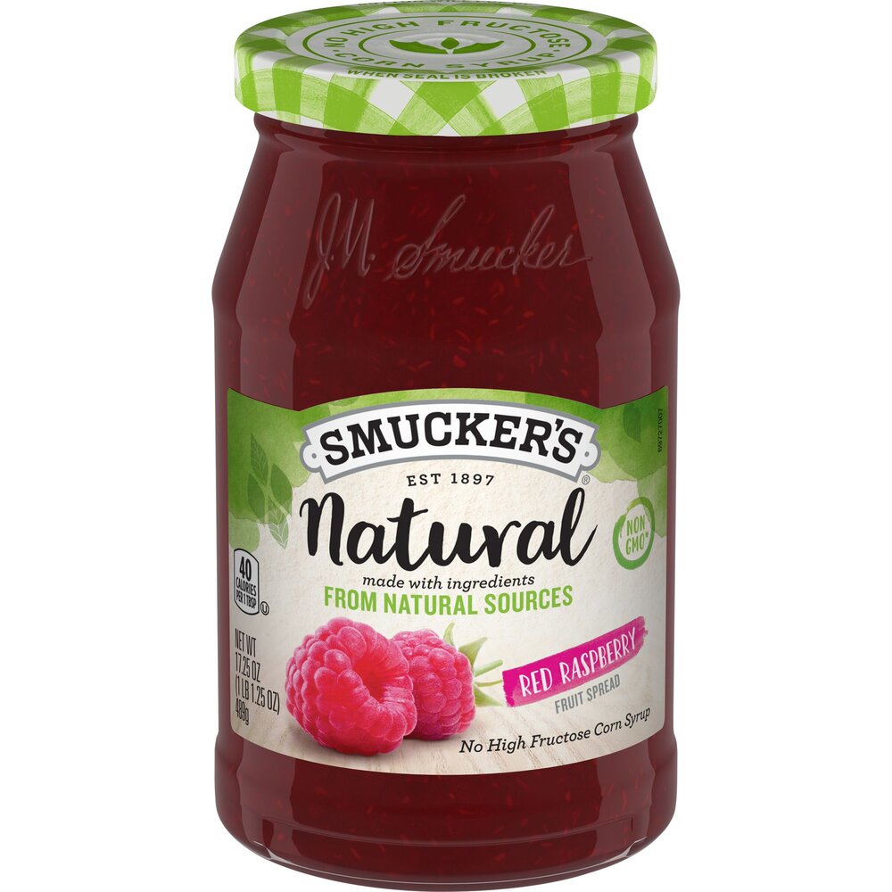 Natural Red Raspberry Fruit Spread