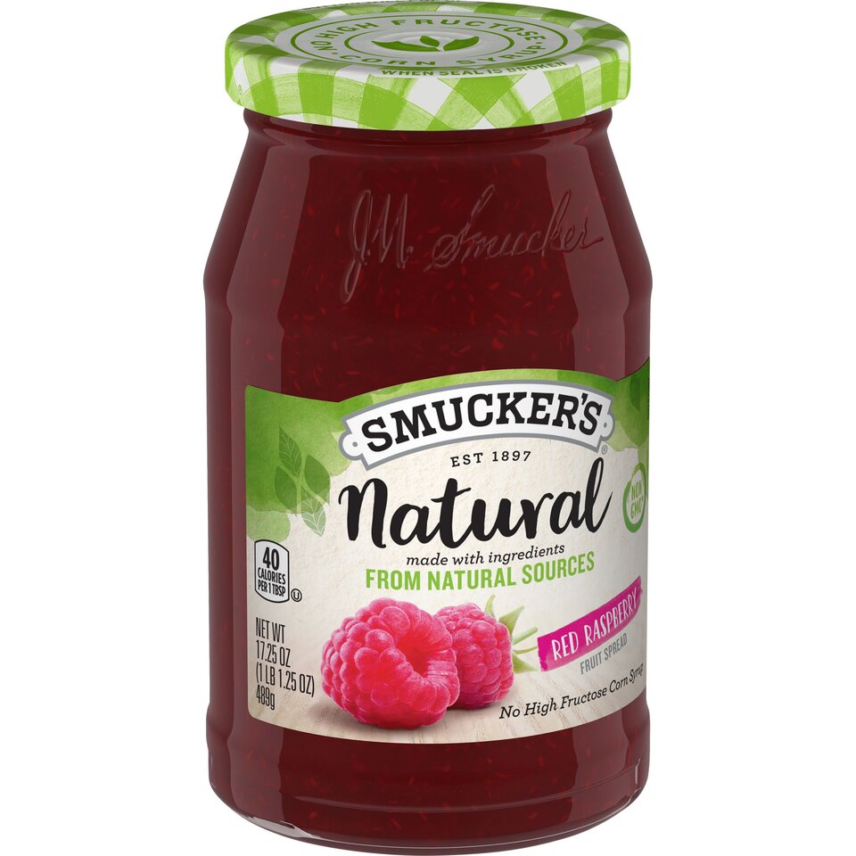 Natural Red Raspberry Fruit Spread