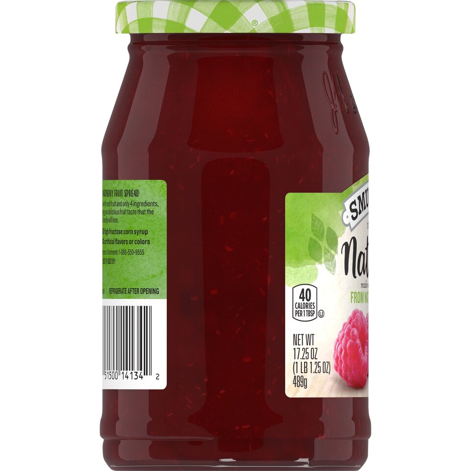 Natural Red Raspberry Fruit Spread
