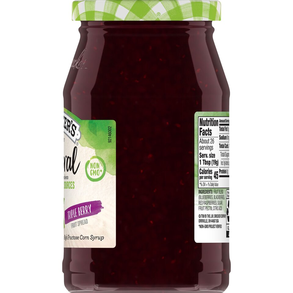 Natural Triple Berry Fruit Spread