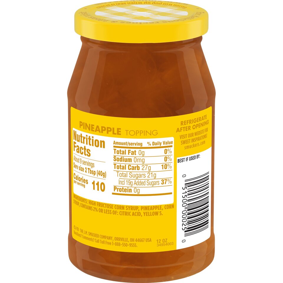 Pineapple Spoonable Topping