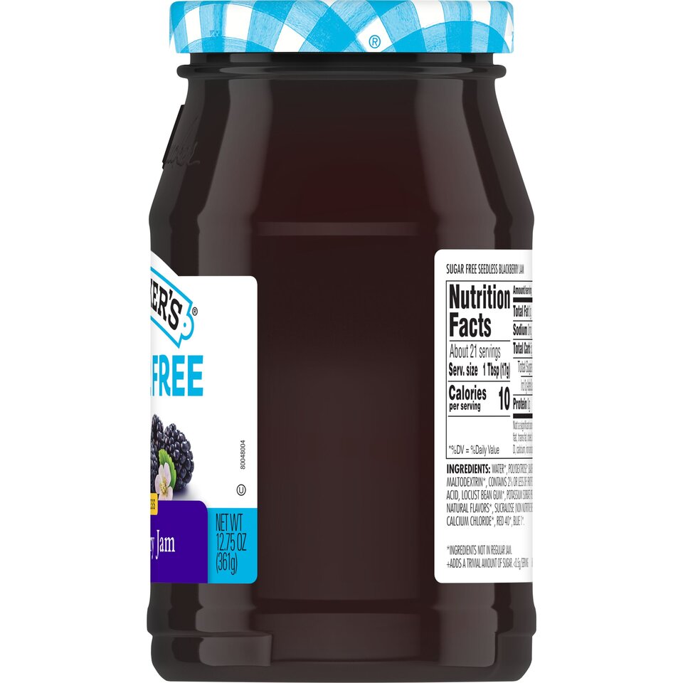 Sugar Free Seedless Blackberry Jam